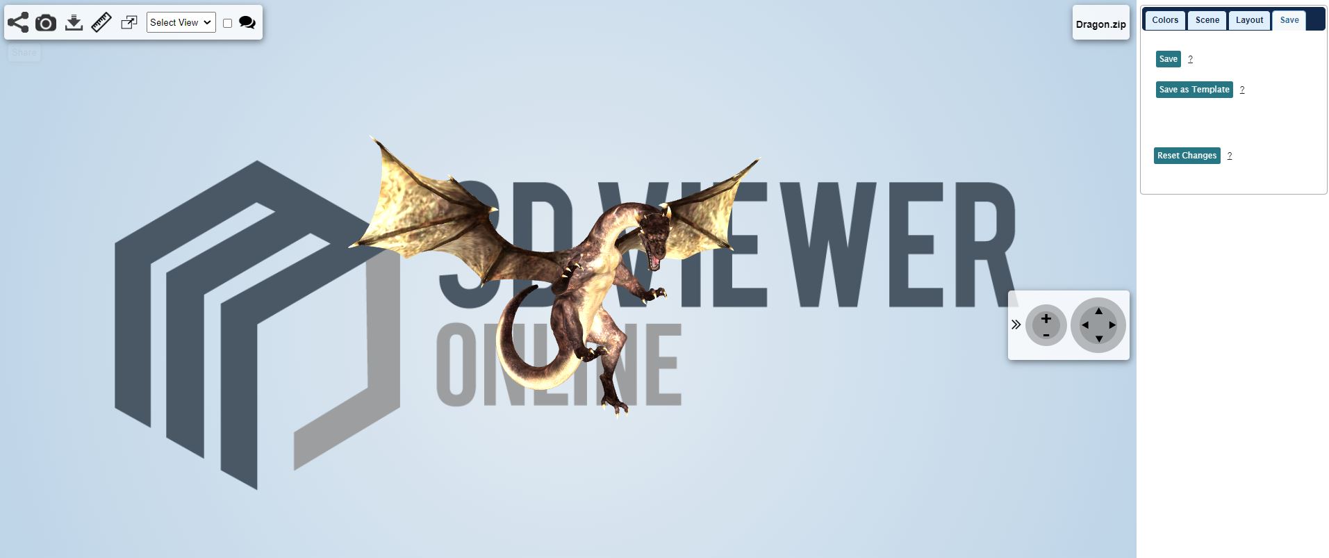 Save the settings of your 3D model - 3DVieweronline